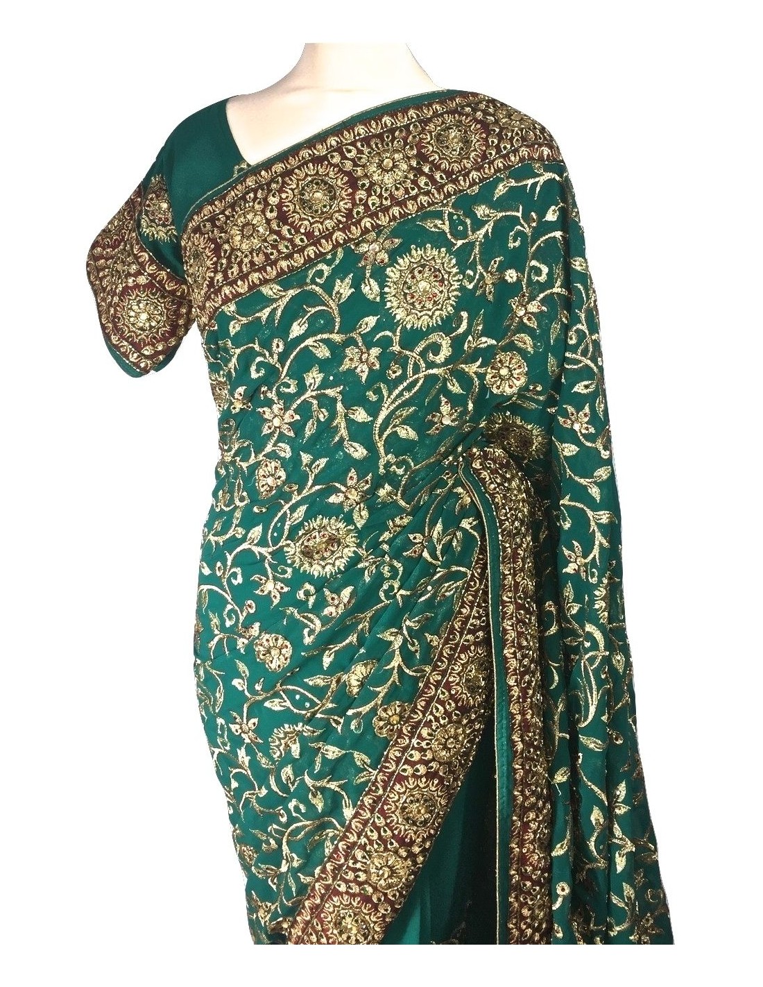 Sari Vert haute gamme