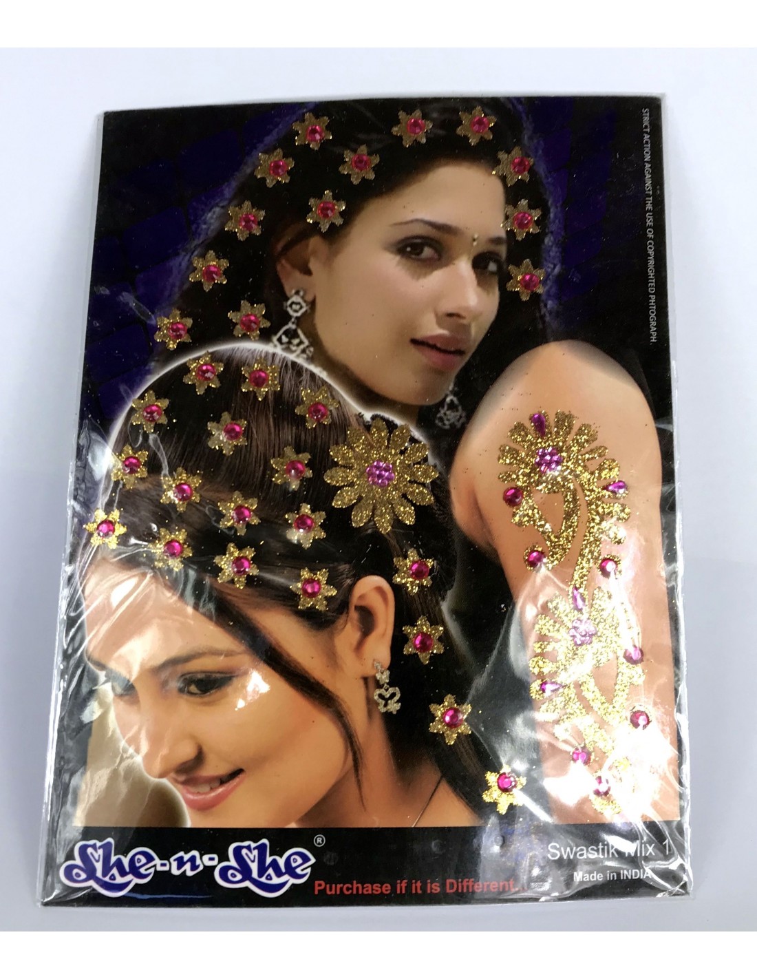 Bindi, Bijoux indiens de front indien autocollant - missindya