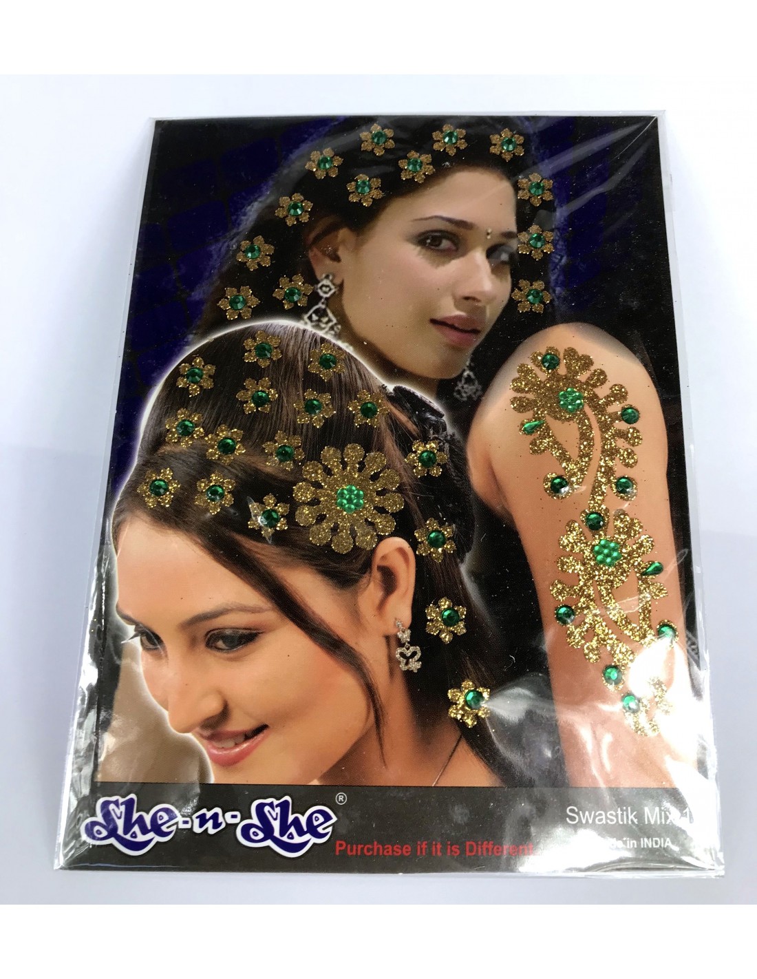 Bindi, Bijoux indiens de front indien autocollant - missindya