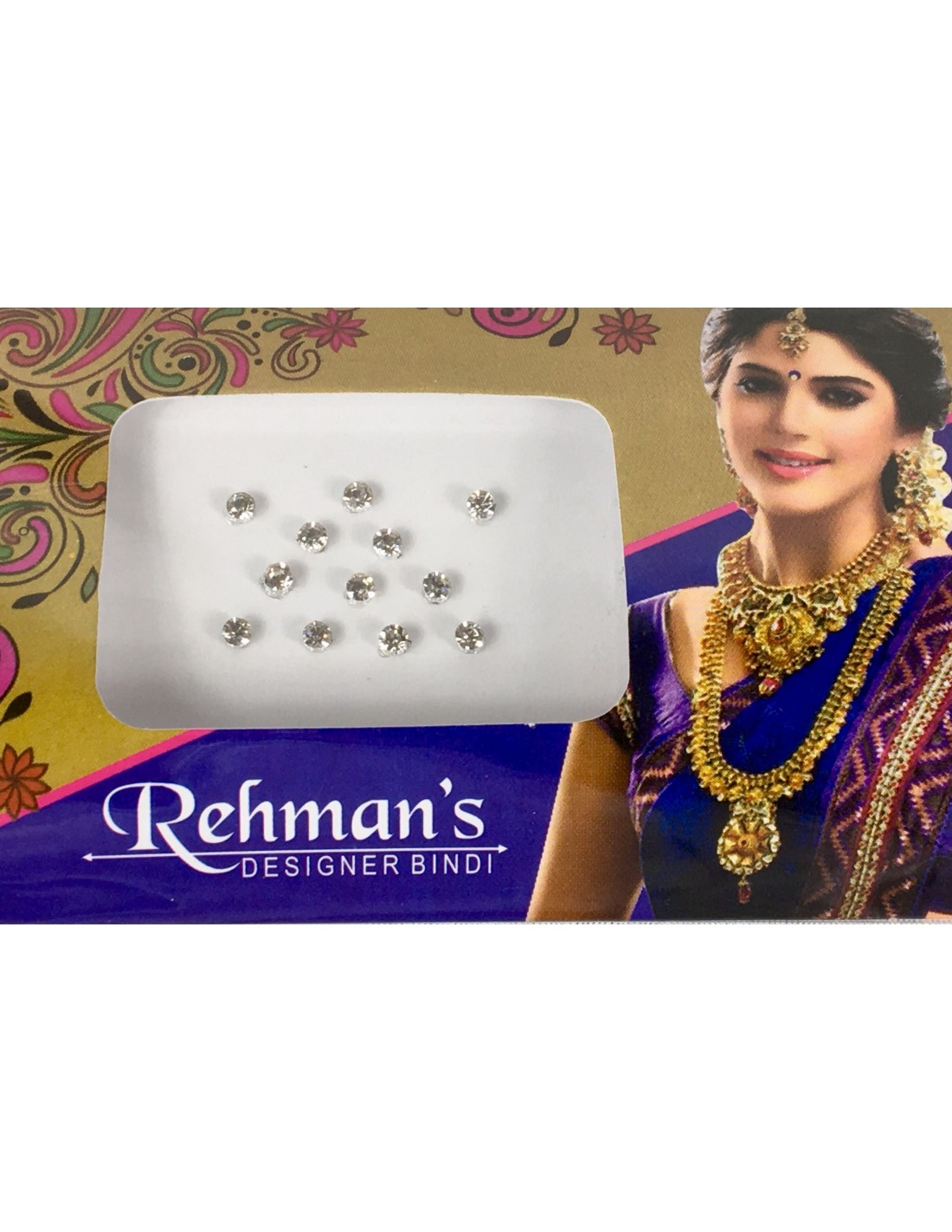 Bindi, Bijoux indiens de front indien autocollant - missindya